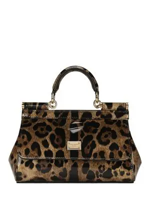 Dolce & Gabbana Mini Sicily Handbag - Animal Print
