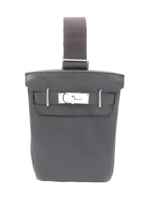 Hermès 2023 Pm Kelly Akkad Leather Backpack - Grey