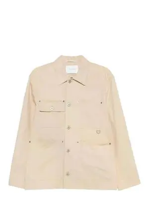 PAOLO PECORA Buttoned Pocket Overshirt Neutrals