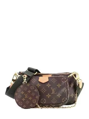 LOUIS VUITTON Multi Pochette Accessoires Monogram Canvas Crossbody Bag - Brown