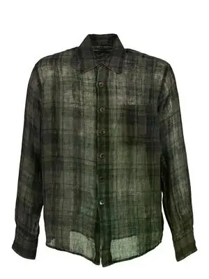 Our Legacy Above Checked Pocket Shirt - Black