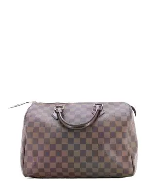 LOUIS VUITTON Speedy 30 Damier Handbag - Brown