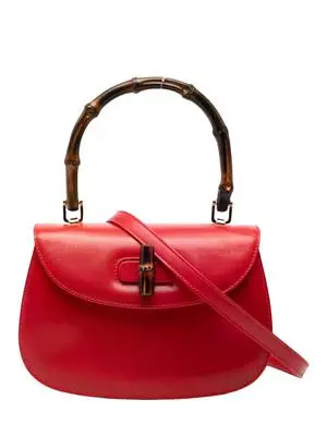 Gucci 20th Century Small Bamboo Night Satchel Red
