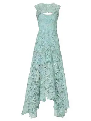 Costarellos Janica Lace Gown Blue