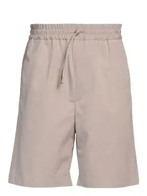 LARDINI Cotton Poplin Shorts - Beige