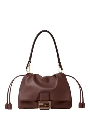 Fendi Mamma Baguette Medium Leather Bag - Brown