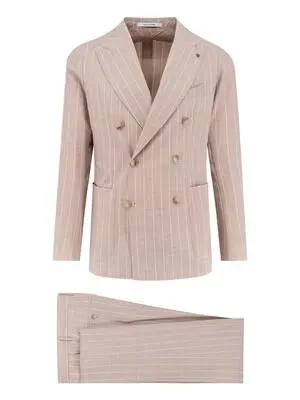 Tagliatore Virgin Wool And Silk Suit - Beige