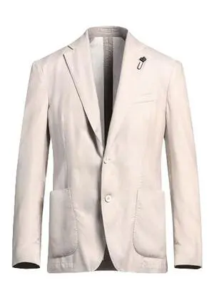 LARDINI Blazer Size Tencel, Wool - Beige
