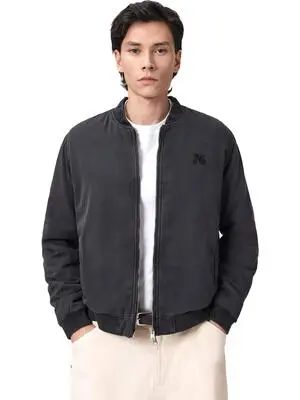 ALLSAINTS Cotton Forres Bomber Jacket Black