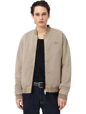 ALLSAINTS Cotton Forres Bomber Jacket Brown