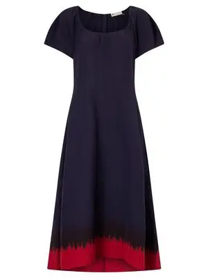 Tory Burch Woven Midi Dress - Blue