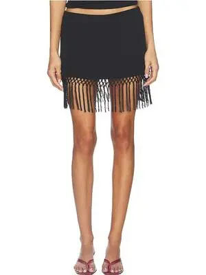 GEEL Aria Tassel Skirt - Black