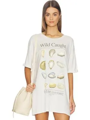 THE LAUNDRY ROOM Oversized Graphic Tee - Bone