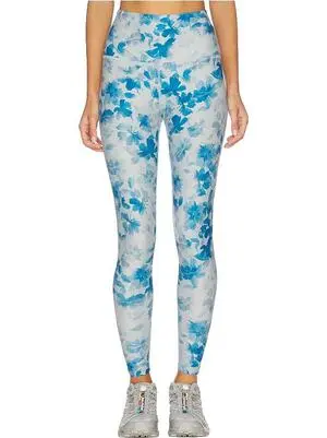 Beyond Yoga Beyond Yoga Softmark High Waisted Midi Legging In Blue. Daydream Meadow