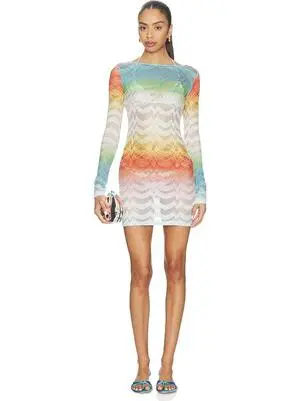 Missoni Long Sleeve Mini Dress - Multicolor
