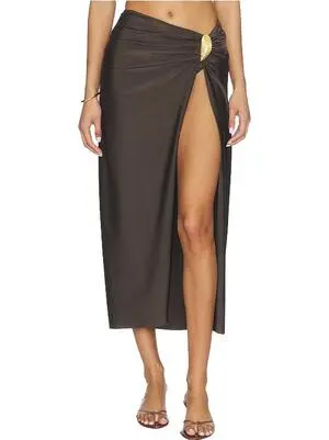 SIMKHAI Eiana Shell Midi Skirt