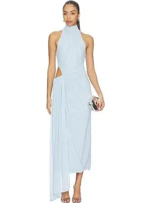Misha Collection Sipario Mesh Dress - Skywriting