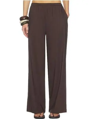 Faithfull The Brand Wide Leg Pants - Espresso