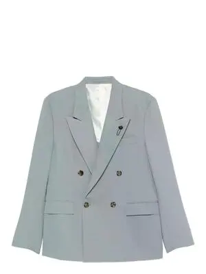 LARDINI Double-breasted Blazer - Blue