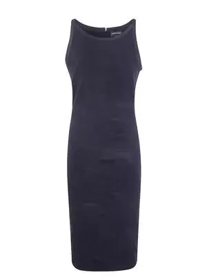 Emporio Armani Ribbon Trim Dress - Black
