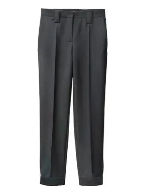 Versace Wool-mohair Formal Trousers - Grey