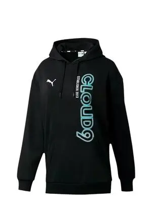 PUMA Hooded Logo-print Pullover - Black