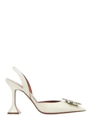 Amina Muaddi Begum Embellished Pumps - Neutrals