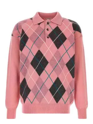 JW ANDERSON X Pringle Of Scotland Knitted Polo Shirt