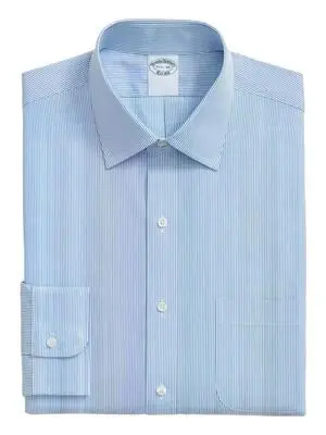 Brooks Brothers Chest-pocket Striped-pattern Shirt - Blue