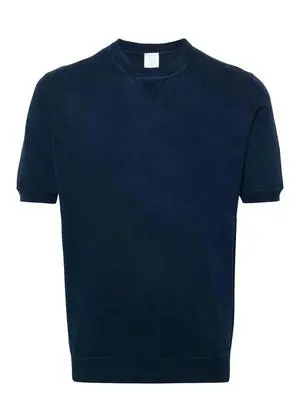 Eleventy Fine-knit Cotton T-shirt - Blue