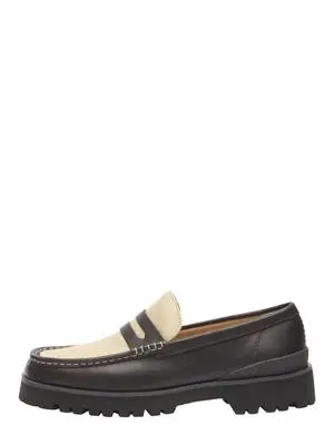 Clarks Yukoner Penny Loafer - Brown Combi Lea