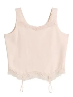 MAISON MARGIELA Lace Cami Top - Pink