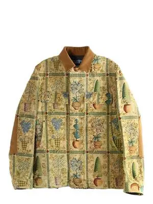 Junya Watanabe Fringed Print Jacket - Neutrals
