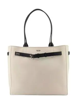 TOM FORD Audrey Buckle Tote Bag - Neutrals