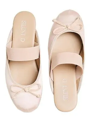 SILENT D Martha Slip-On Ballet Mules Pink