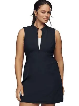 DAILY PRACTICE Shirred Mini Dress - Anthracite