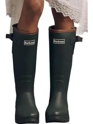 Barbour Tempest Tall Waterproof Rain Boots - Olive