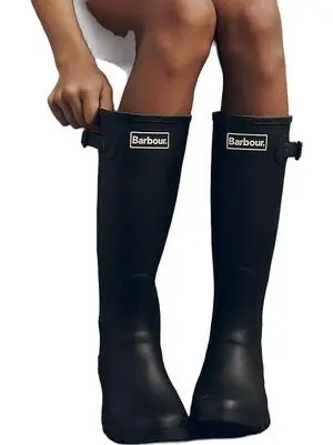 Barbour Bede Tall Wellington Boots - Black