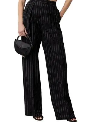 Ralph Lauren Jody Striped Pants - Blacklux Cream