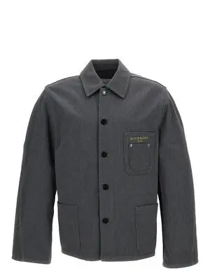 GIVENCHY Cotton Jacket With Patch Pockets