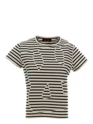 WALES BONNER Short Sleeve Striped T-shirt - Multicolor
