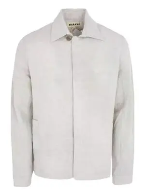 Marané Concealed-fastening Shirt Jacket - Neutrals