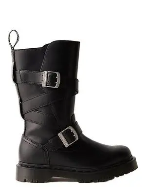 Dr. Martens Anistone Hi Strap Boots - Black