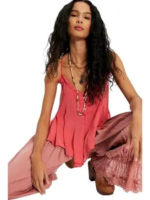 Free People Margaux Tank - Aged Coral