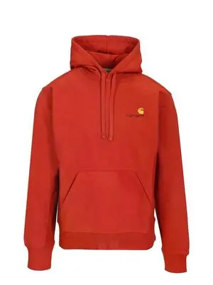 Carhartt Work In Progress Logo-embroidered Hoodie - Orange