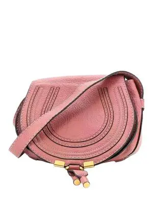 Chloé Marcie Small Crossbody Bag Leather - Pink