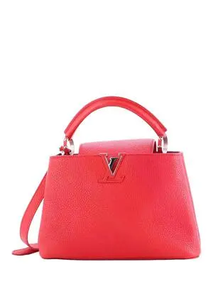 LOUIS VUITTON Capucines Bb Satchel - Red