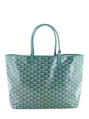 Goyard Saint Louis Coated Canvas Pm Tote Bag - Green