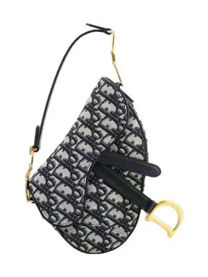 Dior Saddle Handbag Oblique Canvas Mini Shoulder Bag - Blue
