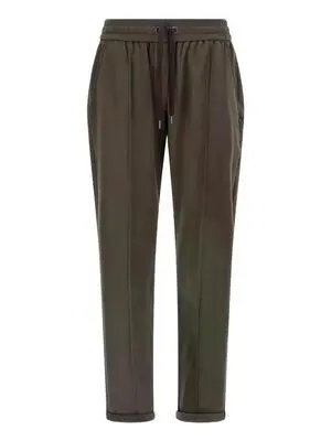 Brunello Cucinelli Pleat-detail Track Pants - Brown